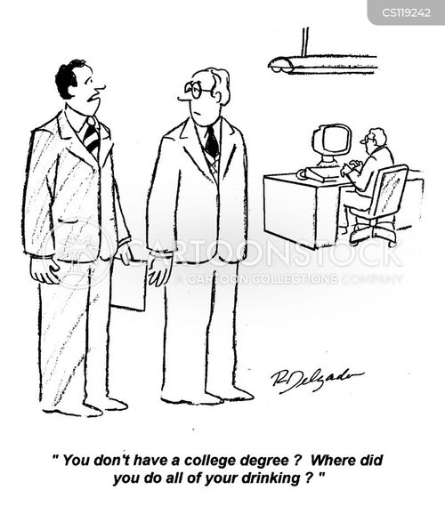 College Degree Cartoons and Comics - funny pictures from CartoonStock