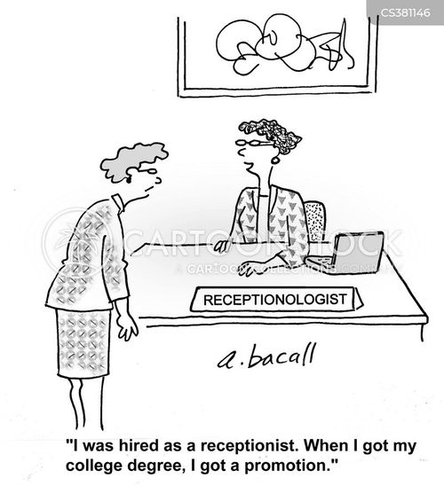 Receptionist Cartoons and Comics - funny pictures from CartoonStock