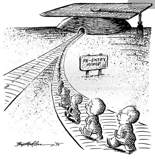 Re-entry Cartoons and Comics - funny pictures from CartoonStock