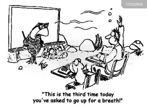 Take Deep Breaths Cartoons and Comics - funny pictures from CartoonStock