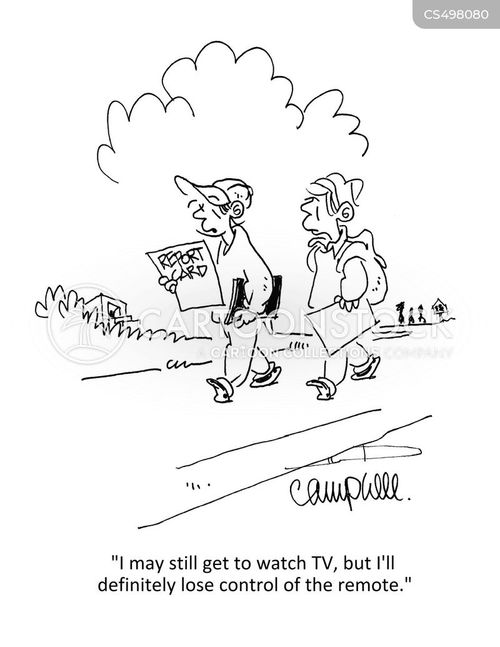 Television Remote Cartoons and Comics - funny pictures from CartoonStock