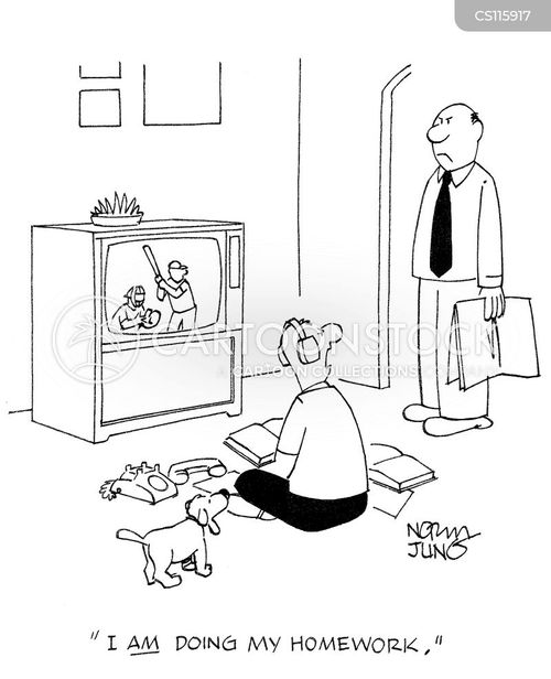 Schoolwork Cartoons and Comics - funny pictures from CartoonStock