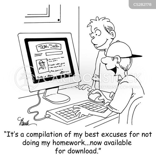 Homework Excuses Cartoons and Comics - funny pictures from CartoonStock