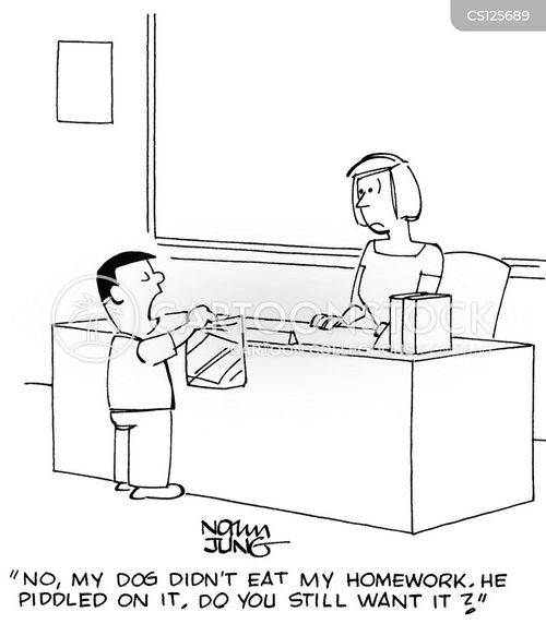 Homework Lover Cartoons and Comics - funny pictures from CartoonStock