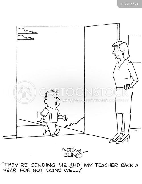 Held Back A Year Cartoons and Comics - funny pictures from CartoonStock