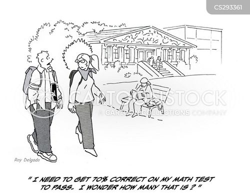 Cartoons und Karikaturen mit Matheunterricht