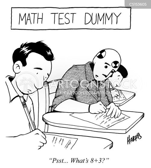 Math Test Cartoons and Comics - funny pictures from CartoonStock