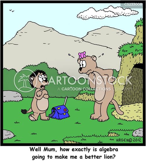 Algebra Lessons Cartoons and Comics - funny pictures from CartoonStock