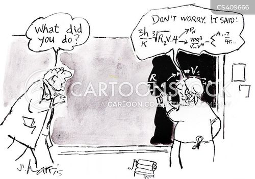 Maths Equation Cartoons and Comics - funny pictures from CartoonStock