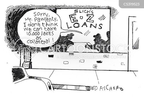 Collateral Payment Cartoons and Comics - funny pictures from CartoonStock