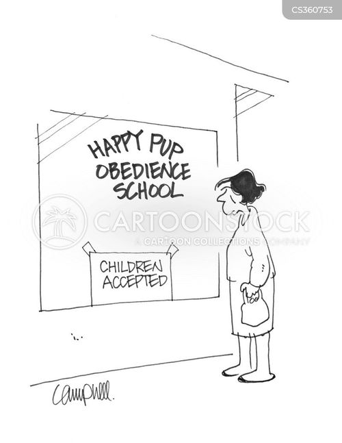 Obedience Lessons Cartoons and Comics - funny pictures from CartoonStock