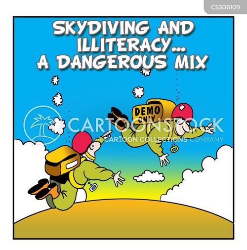 Parachute Deployment Cartoons and Comics - funny pictures from CartoonStock