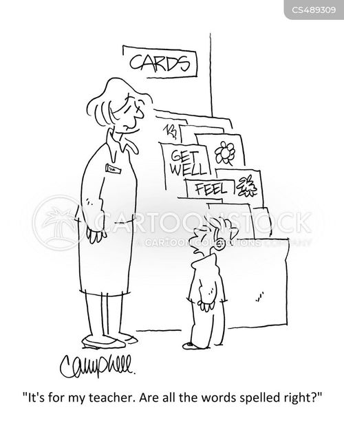 Spelling Problem Cartoons and Comics - funny pictures from CartoonStock