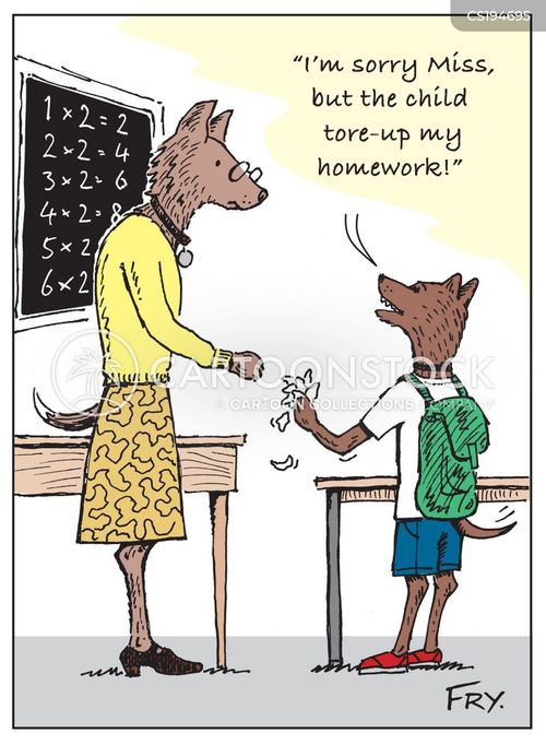 Homework Excuses Cartoons and Comics - funny pictures from CartoonStock