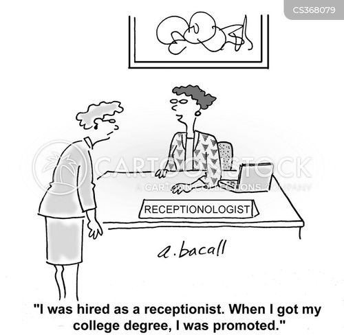 Receptionist Cartoons and Comics - funny pictures from CartoonStock