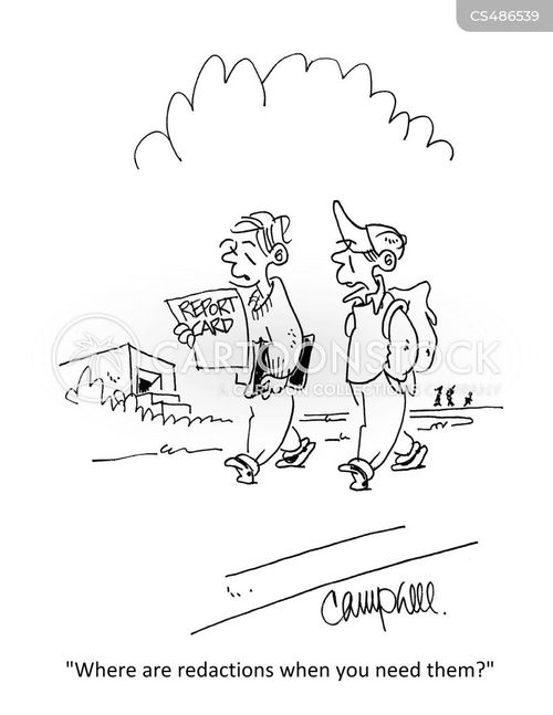 Redaction Cartoons and Comics - funny pictures from CartoonStock