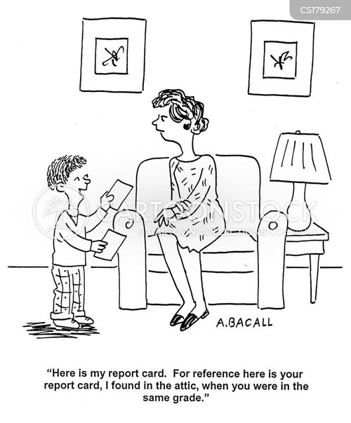 Report Card Cartoons and Comics - funny pictures from CartoonStock
