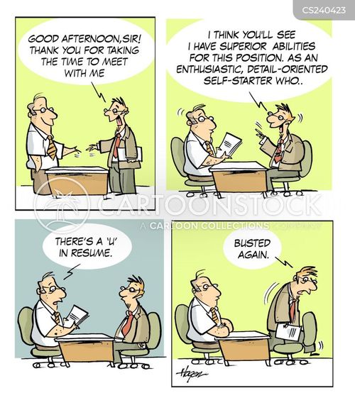 Job Interviewing Cartoons and Comics - funny pictures from CartoonStock