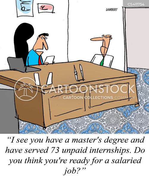 Unpaid Internship Cartoons and Comics - funny pictures from CartoonStock