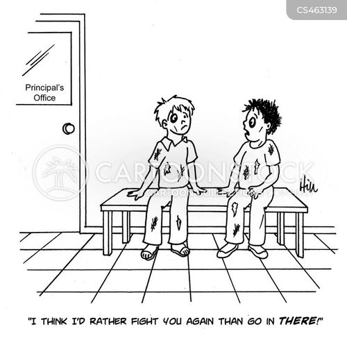 Office Brawl Cartoons and Comics - funny pictures from CartoonStock