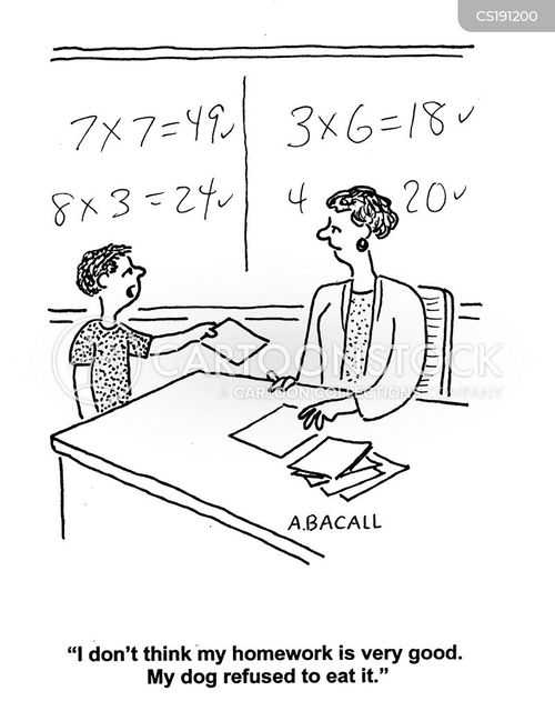 Reused Homework Cartoons and Comics - funny pictures from CartoonStock