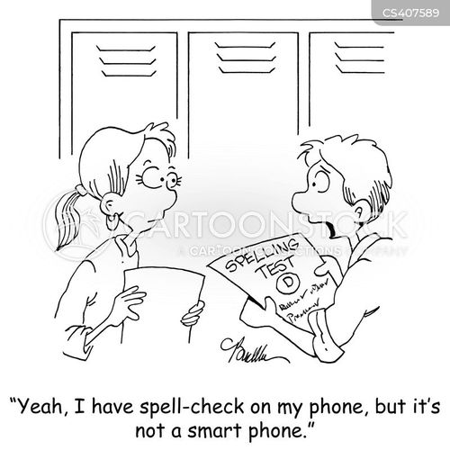 Spelling Exam Cartoons and Comics - funny pictures from CartoonStock
