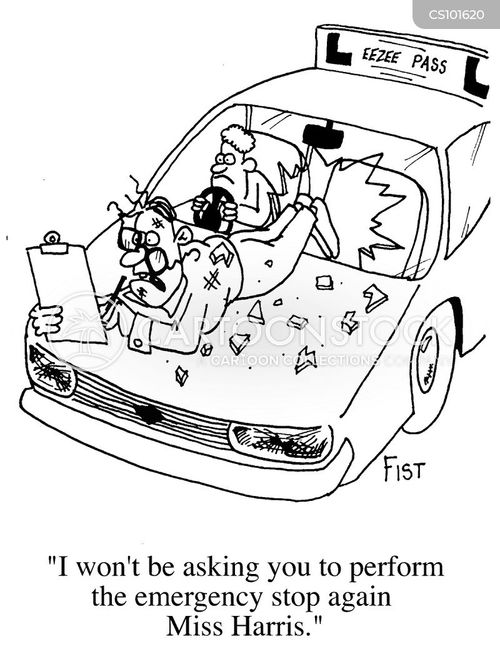 Emergency Stop Cartoons and Comics - funny pictures from CartoonStock