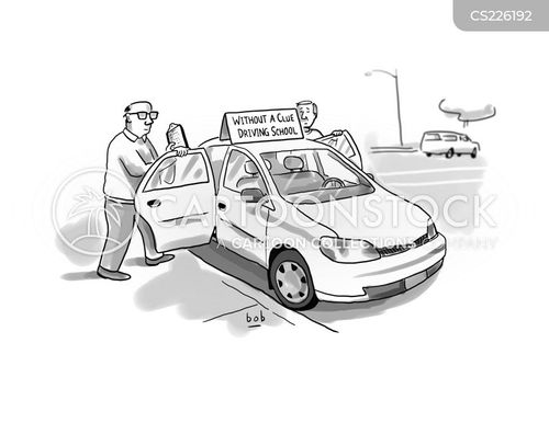 Learning To Drive Cartoons and Comics - funny pictures from CartoonStock