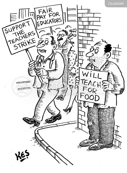 Teacher Strike Cartoons and Comics - funny pictures from CartoonStock