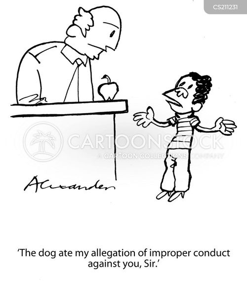 Improper Conduct Cartoons and Comics - funny pictures from CartoonStock