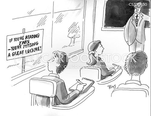 Pay Attention Cartoons and Comics - funny pictures from CartoonStock