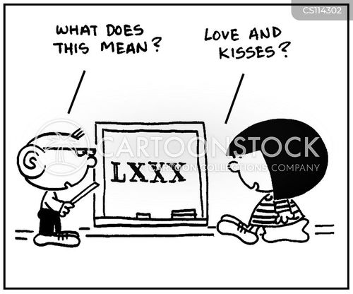 Roman Numerals Cartoons and Comics - funny pictures from CartoonStock