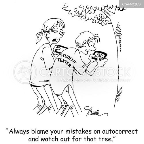 Auto-crrects Cartoons and Comics - funny pictures from CartoonStock