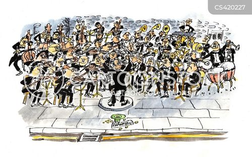 Street Singer Cartoons and Comics - funny pictures from CartoonStock
