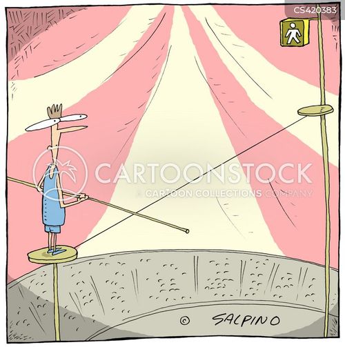 Tightrope Walker Cartoons and Comics - funny pictures from CartoonStock
