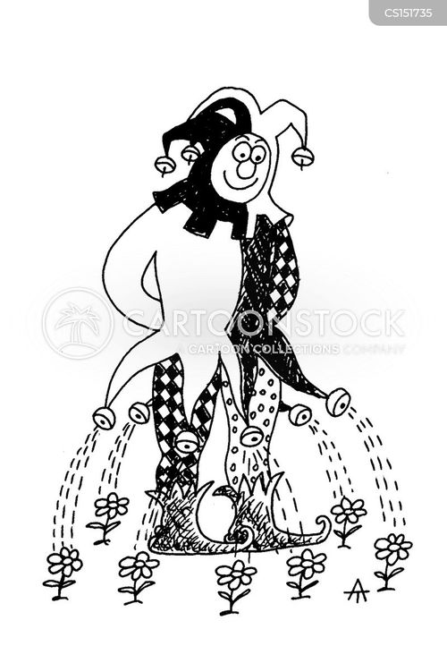 Watering A Flower Cartoons and Comics - funny pictures from CartoonStock