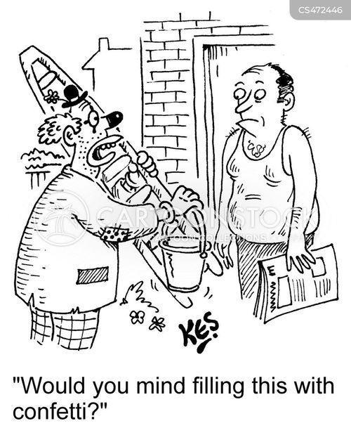 Confetti Cartoons and Comics - funny pictures from CartoonStock