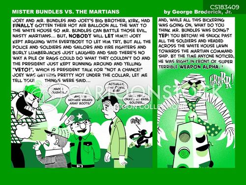 Alien Landing Cartoons and Comics - funny pictures from CartoonStock