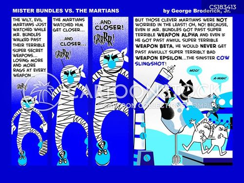 Alien Landing Cartoons and Comics - funny pictures from CartoonStock