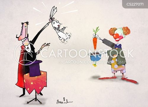 Clown Trick Cartoons and Comics - funny pictures from CartoonStock