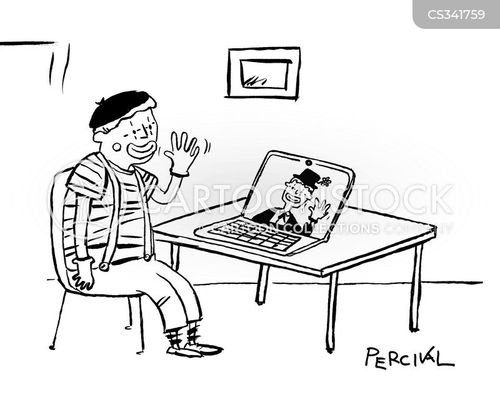 Video Conferencing Cartoons and Comics - funny pictures from CartoonStock