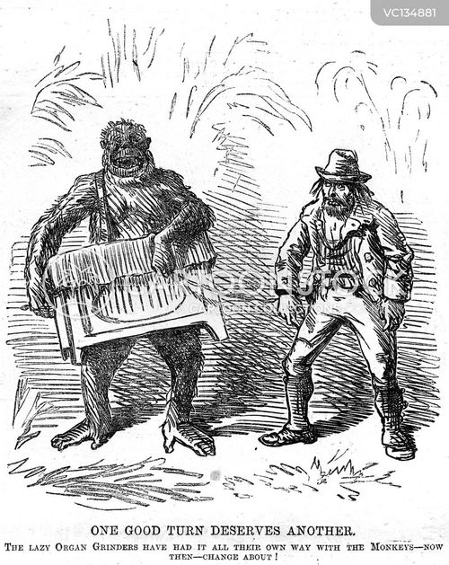 Trained Monkey Cartoons and Comics - funny pictures from CartoonStock