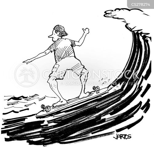 Longboard Cartoons and Comics - funny pictures from CartoonStock