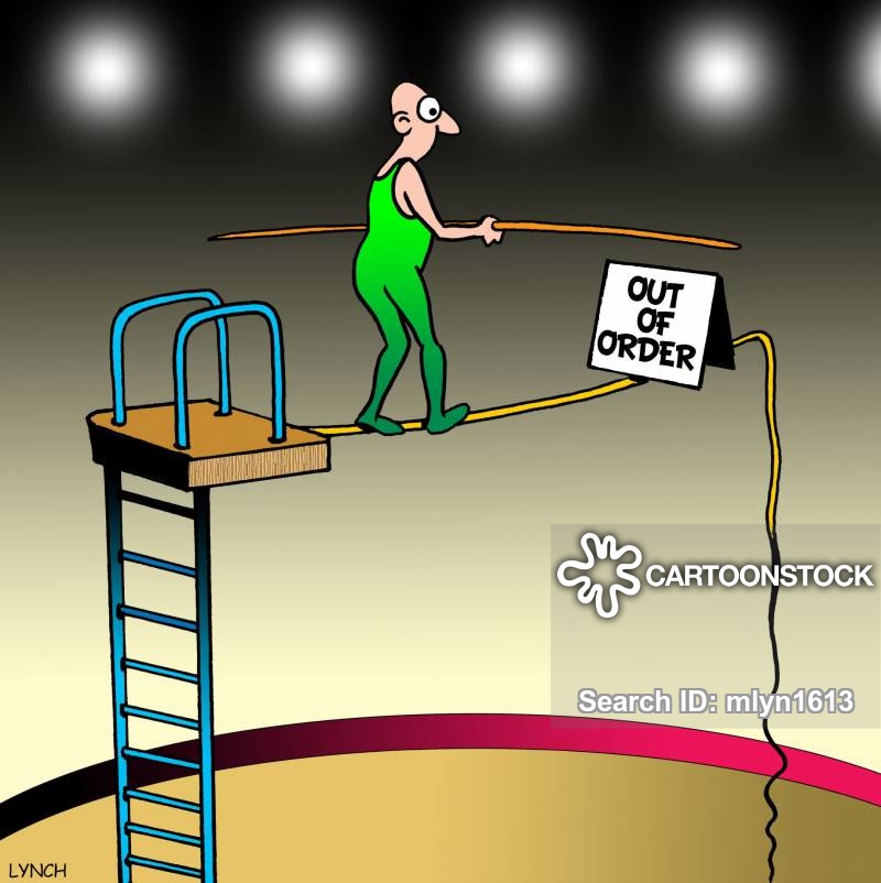 Tight Rope Cartoons and Comics - funny pictures from CartoonStock