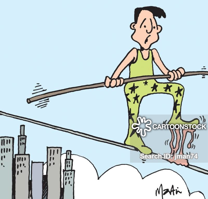 Tightrope Walker Cartoons and Comics - funny pictures from CartoonStock