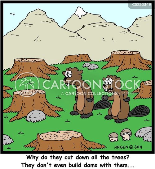 Tree Cutting Cartoons and Comics - funny pictures from CartoonStock