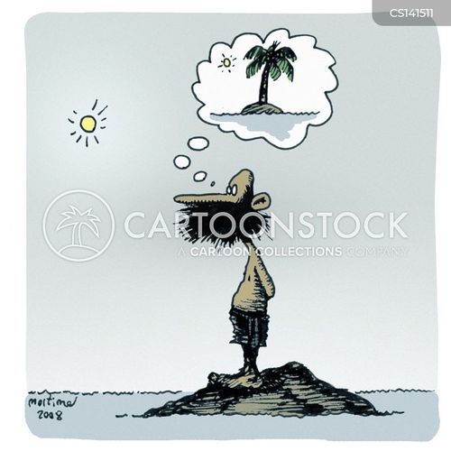 Jealous Castaway Cartoons and Comics - funny pictures from CartoonStock