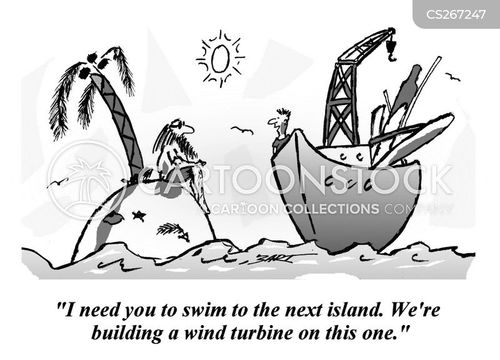 Wind Farm Turbine Cartoons and Comics - funny pictures from CartoonStock