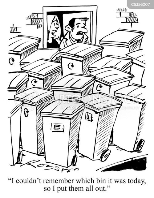 Bin Collection Cartoons and Comics - funny pictures from CartoonStock