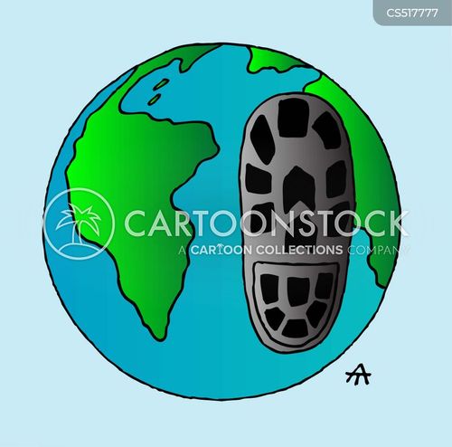 Ecological Footprint Cartoons and Comics - funny pictures from CartoonStock